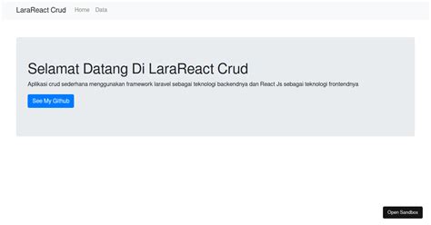 Crudlaravel Codesandbox