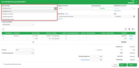 Cloud Accounting Submit Self Billed E Invoice Copy From Purchase Invoice