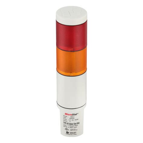 Federal Signal 2 Tier Amberred Status Indicator Light 3tcy7msl2