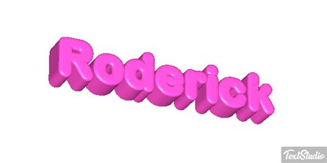 Roderick Name Animated  Logo Designs