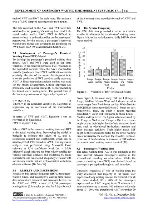 Development Of Passengers Waiting Time Model At Bus Public Transit Terminal Pdf Rail Travel