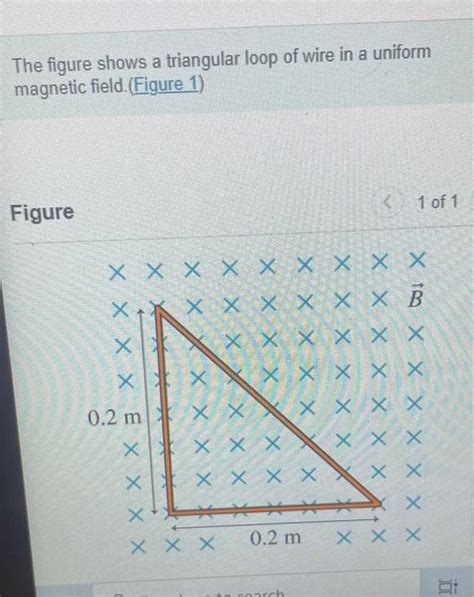 Solved The Figure Shows A Triangular Loop Of Wire In A Chegg Com