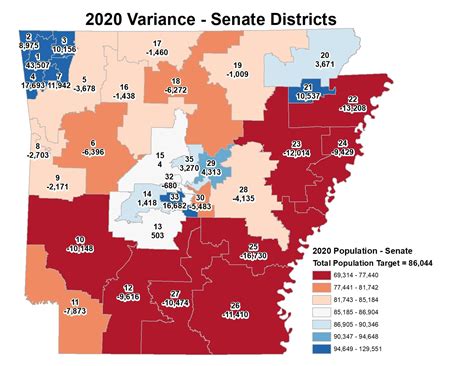 2020 Variance Maps And Charts Arkansas Board Of Apportionment