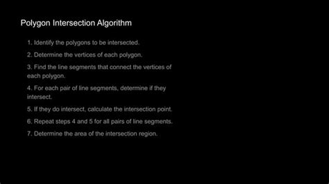 Polygon Intersection Presentation Assignment Pptx