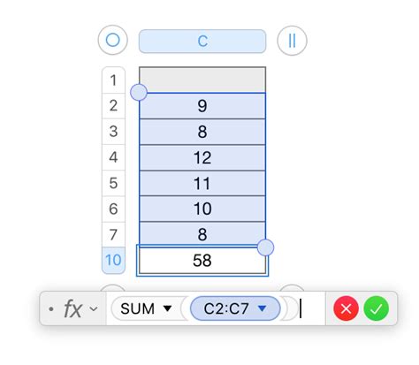 How Get Sum In Numbers Apple Community