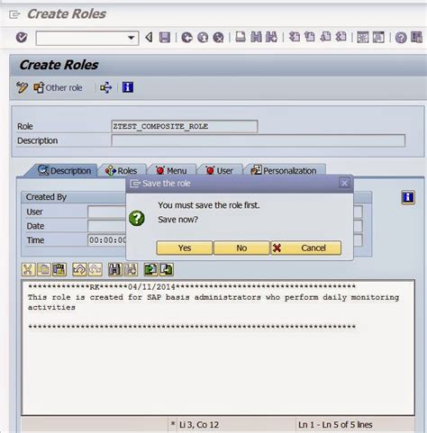 Sap Basis And Security Sap Composite Role Creation