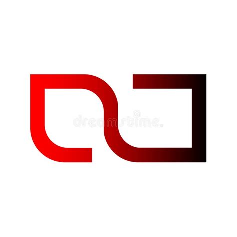 Black Red Gradient Logo Plexus Of Two Forms With The Dynamics Stock