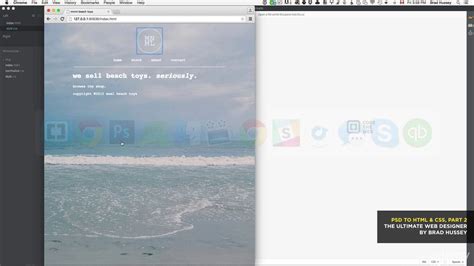 003 Bonus Tutorial P2 How To Slice A Photoshop Design Convert It To