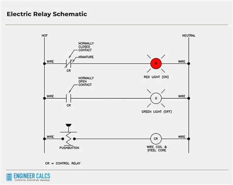 Electric Relay Control Schematic Engineer Calcs