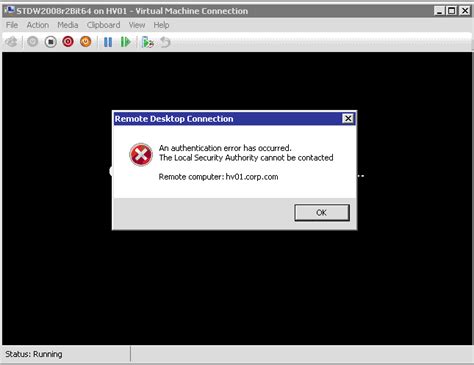 Authentication Error Has Occurred Remote Desktop