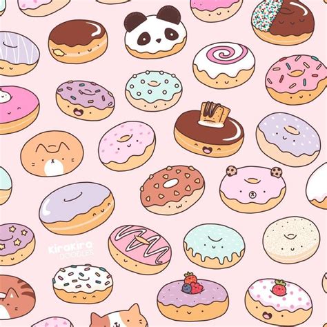 Kawaii Donut Wallpapers Top Free Kawaii Donut Backgrounds Wallpaperaccess