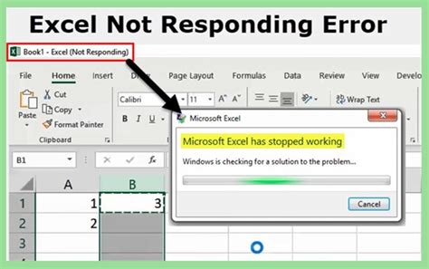 How To Fix Excel Error Not Responding When Copying And Pasting
