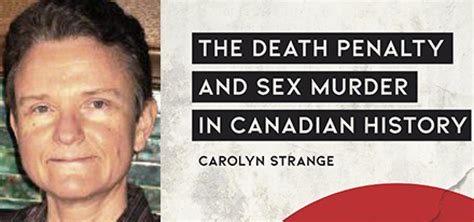 Book Launch The Death Penalty And Sex Murder In Canadian History Anu