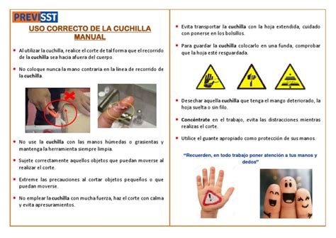 Manipulación Correcta De La Cuchilla Manual Pdf