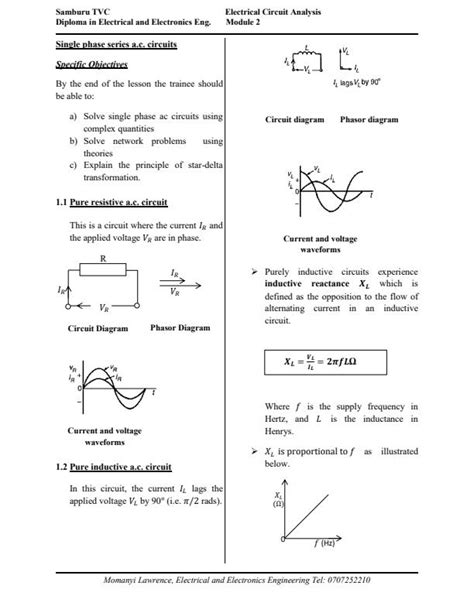 Single Phase Series A C Circuits 16431