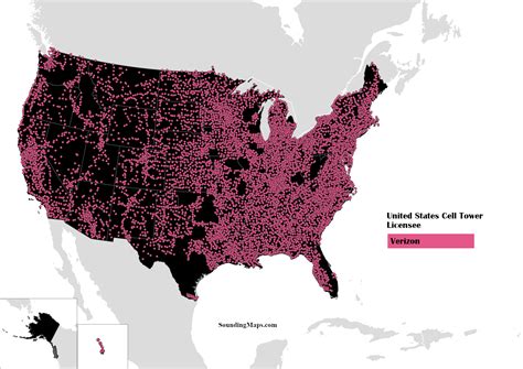 Verizon Cell Tower Coverage Map Colene Catherina