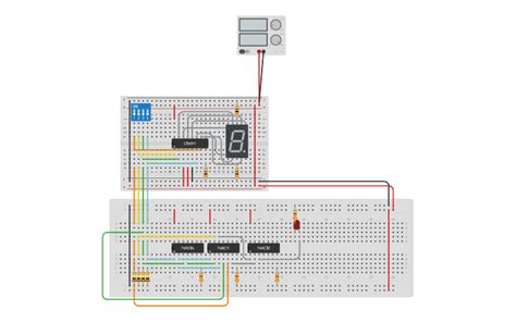 Circuit Design Copy Of Bcd To 7 Segment Display Tinkercad