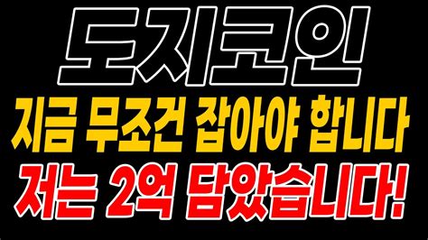 도지코인 지금 무조건 잡아야합니다 도지코인 최종 목표가 가상화폐 암호화폐 이더리움 코인 리플 비트코인 비트코인캐시 도지코인 리퍼리움 마스크네트워크