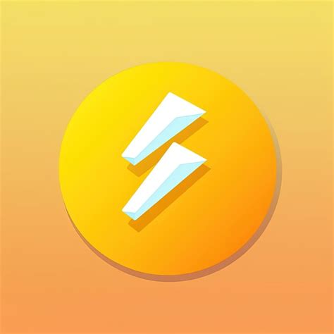 Premium Photo A Flat Icon Depicting A Yellow Arrow For Growth Or Progress In The Style Of