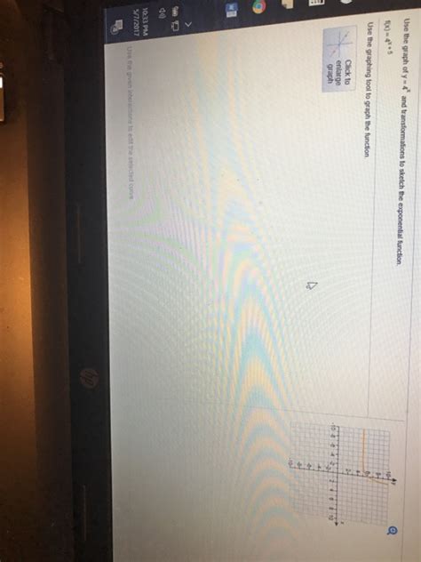 Solved Use The Graph Of Y 4x And Transformations Sketch