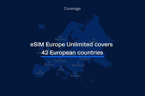 ESIM Europe Unlimited Best Travel Data Plan ESIM Europe