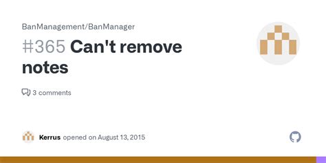 Cant Remove Notes · Issue 365 · Banmanagementbanmanager · Github