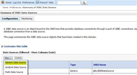 Datasource And Jndi Configuration For Db Adapter Techsupper