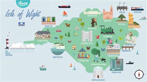 Isle Of Wight Attractions Map