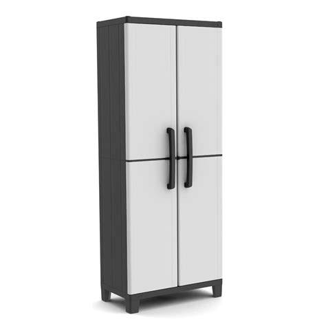 Keter Plastic Freestanding Garage Cabinet In Gray 34 In W 45 Off