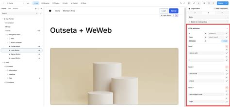 get started with weweb and outseta outseta knowledge base