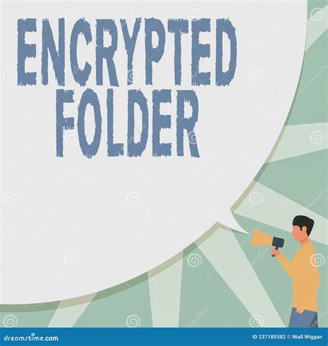 Writing Displaying Text Encrypted Folder Business Approach Protect Confidential Data From