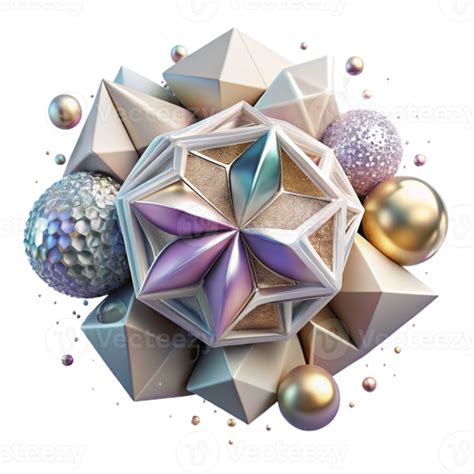 Vibrant Modern Voronoi Effect Abstract Design Transparent For Wallpaper High Resolution PNG