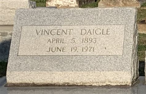 Vincent P Daigle 1893 1971 Find A Grave Memorial
