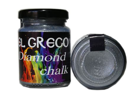 Тебеширена боя металик Diamond Graphite 110ml Raya Shop