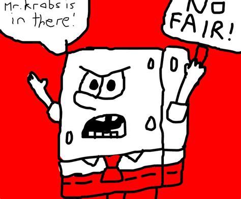 Spongebob With A Picket Sign By Joeyhensonstudios On Deviantart