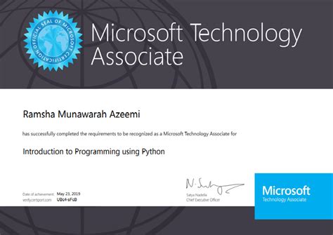 how i passed my mta 98 381 introduction to programming using python exam by ramsha azeemi