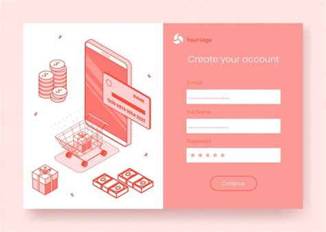 디지털 아이소 메트릭 디자인 컨셉 설정 프리미엄 벡터