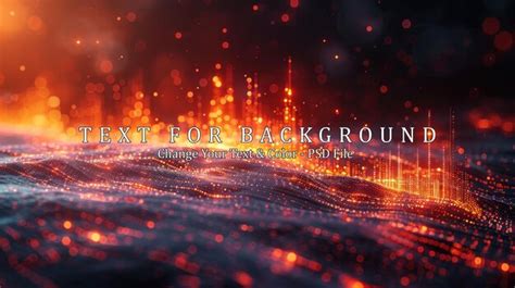 Abstract Digital Landscape With Glowing Particles Premium Ai