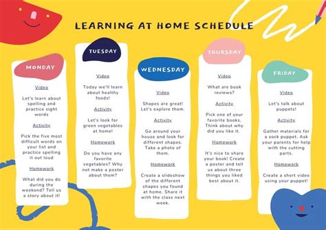 Page 3 Printable And Customizable Class Schedule Templates Canva