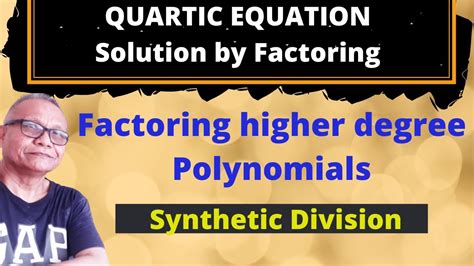 Factoring Quartic Polynomials Youtube