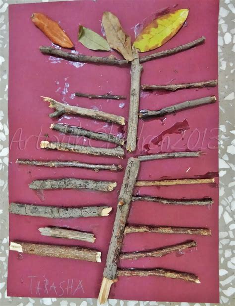 Make A Tree Using Twigs And Leaves Think Pick Create Projects