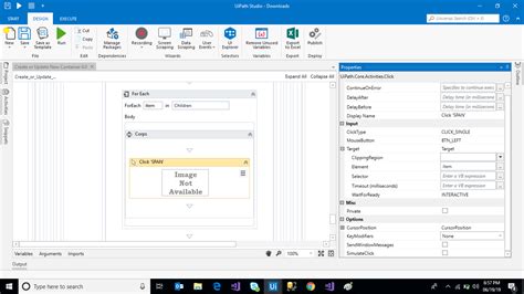 uipath add dynamic variable as a counter in the idx selector of a click activity help