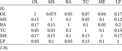 Generation Of The L Matrix Of General Relationships For Activities Download Scientific Diagram