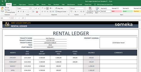 Excel Ledger Templates
