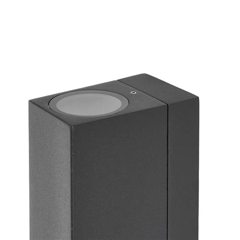 Prios Outdoor Wall Light Tetje Black Angular Sensor Lightsie