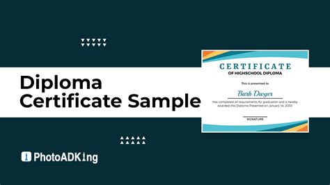 Diploma Certificate Examples Format Pdf Examples