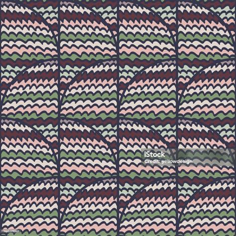 추상 지그재그 스트라이프 완벽 한 패턴입니다 낙서 스타일 손으로 그린 스케치 라인 끝없는 벽지 장식 물결 민족 배경입니다 0명에