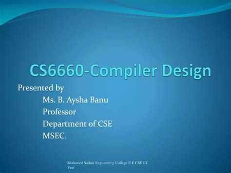 Ppt Comprehensive Guide To Lexical Analysis In Compiler Design