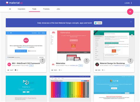 Daily Showcase Of The Best Material Design Concepts Web Resources
