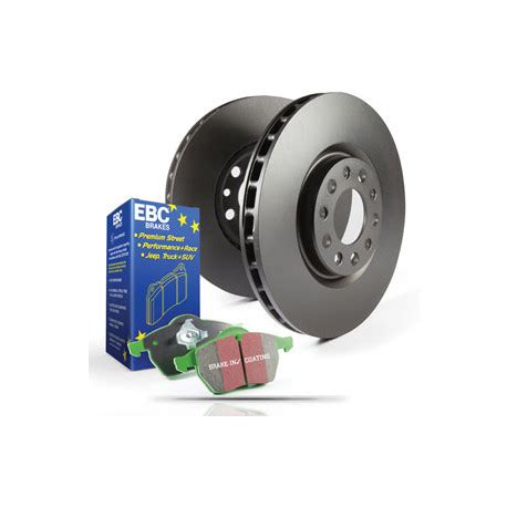 Front Kit Ebc Pd01kf1133 Discs Premium Oe Brake Pads Greenstuff